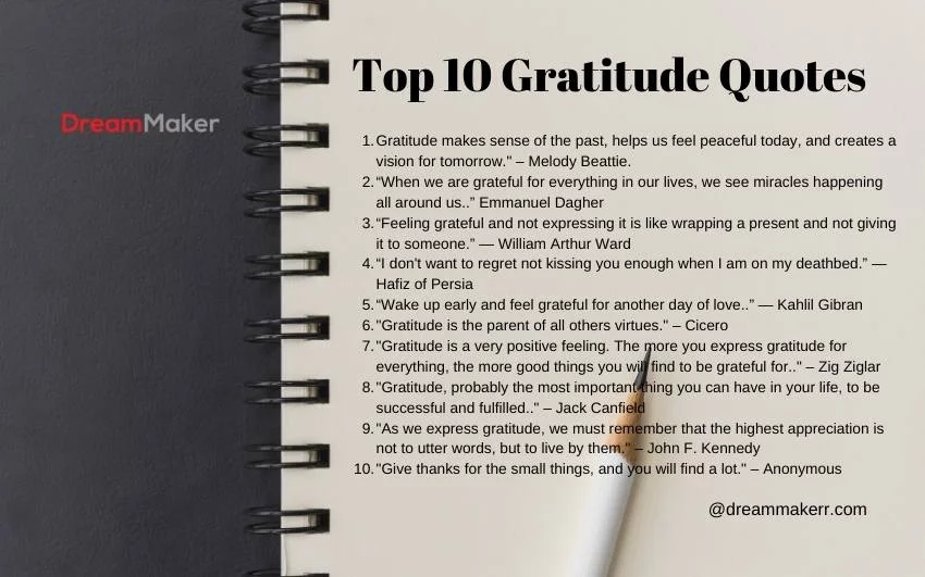 50 Gratitude Quotes For A Very Grateful Life Dreammaker